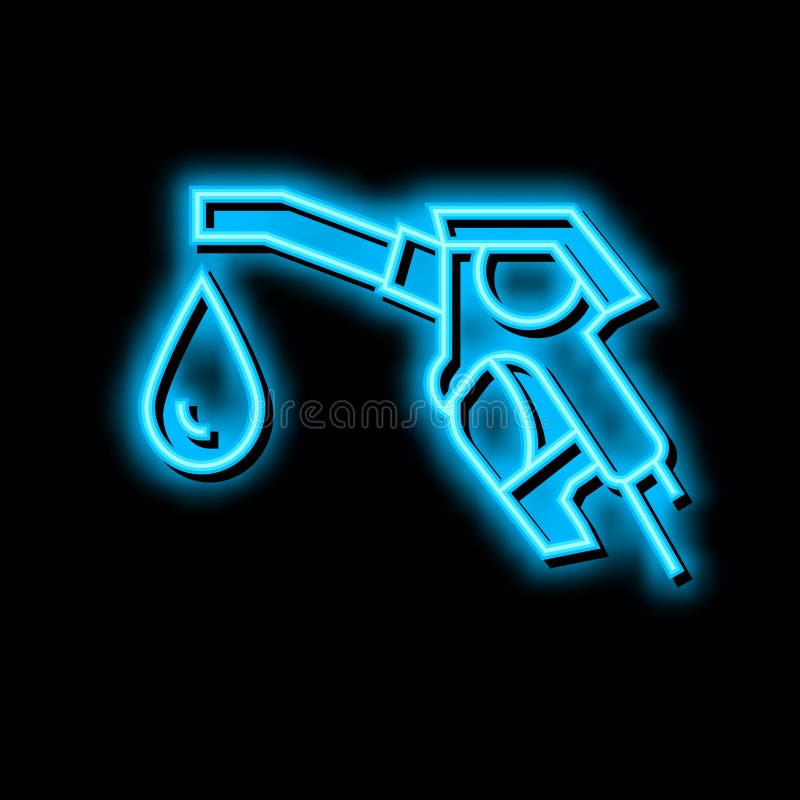 Hydrogen Gas Station Neon Glow Icon Illustration Stock Vector ...
