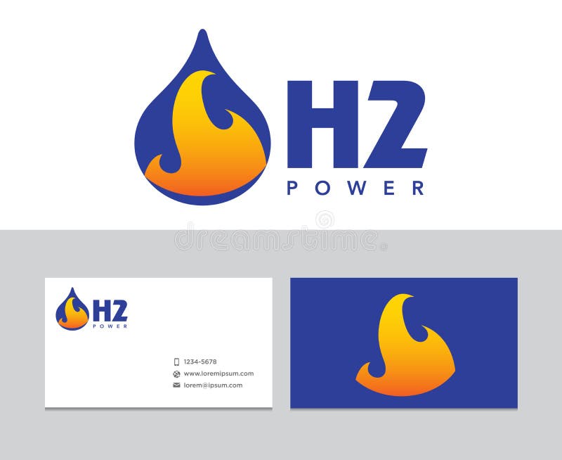 Hydrogen logo stock vector. Illustration of eruption - 38102229