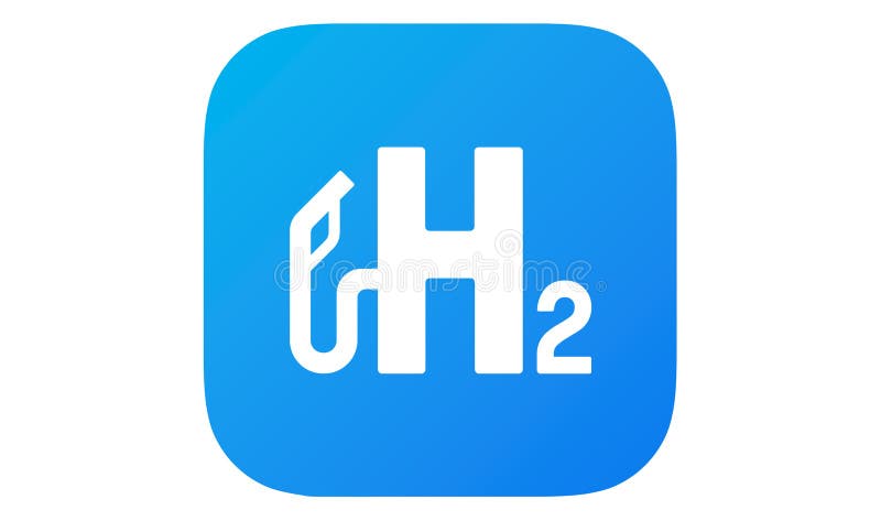 Hydrogen Logo. H2 Combustion Engine for Emission Free Ecofriendly ...