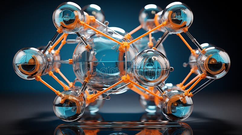 Hydrogen Molecule Fuel Cell Element Stock Image - Image of motorcycle ...