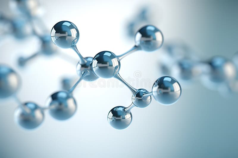 Hydrogen Molecule Model Illuminated on a White Background, Unveiling ...