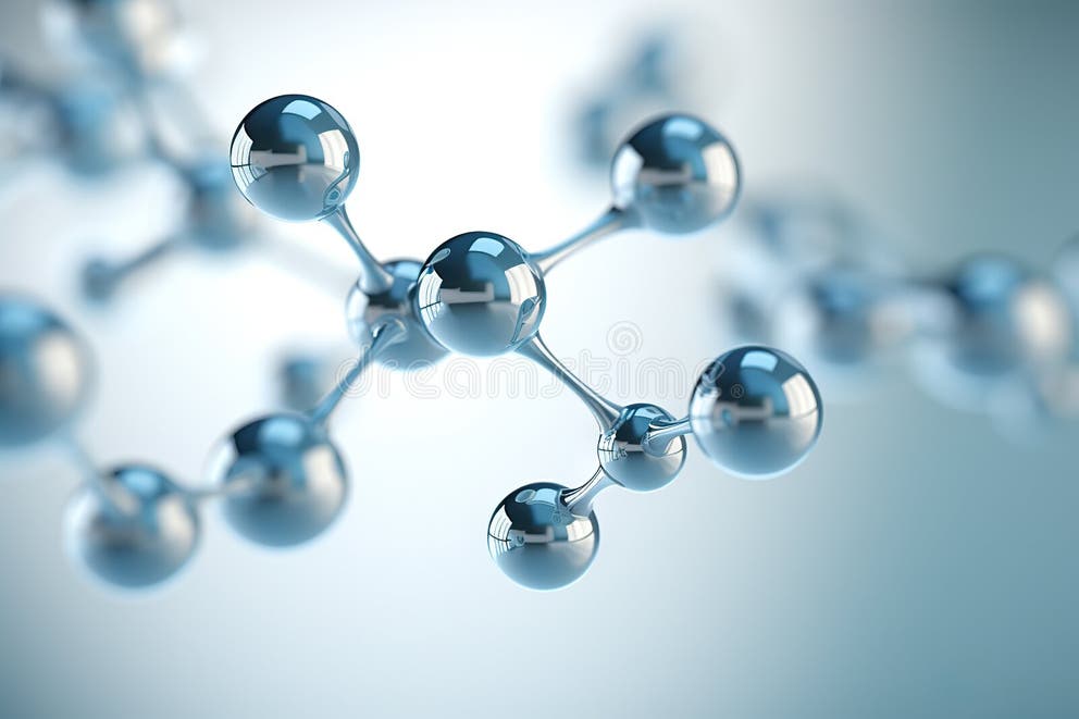 Hydrogen Molecule Model Illuminated on a White Background, Unveiling ...