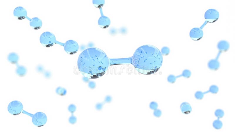 Hydrogen Molecule Pharmaceutical Medicine Science Able To Loop Seamless ...