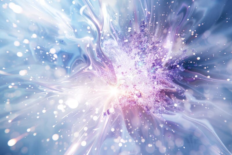 Hydrogen Particles Imploding and Bursting with Enormous Force Stock ...