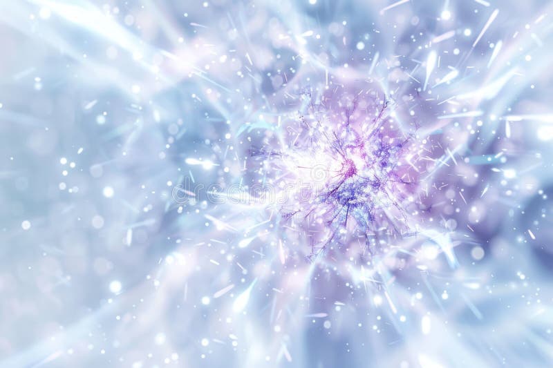 Hydrogen Particles Imploding and Bursting with Enormous Force Stock ...