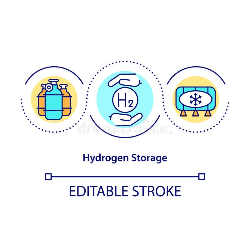 Hydrogen Storage Icon. Environment, Eco Friendly and Alternative Energy ...