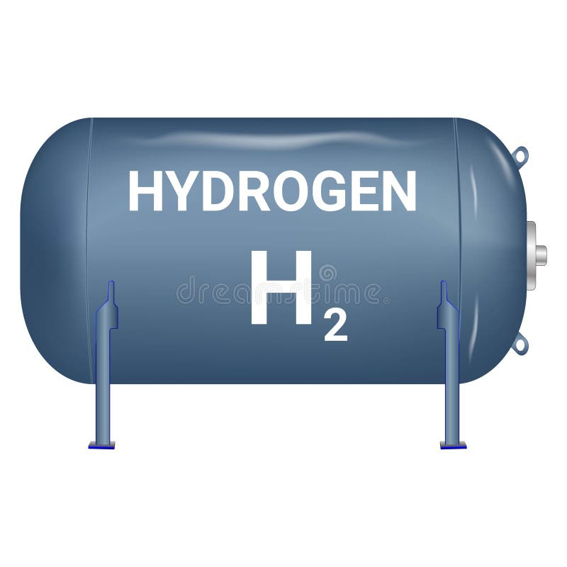 Hydrogen Storage Tank H2 Green Energy Ans Ecology Stock Vector ...