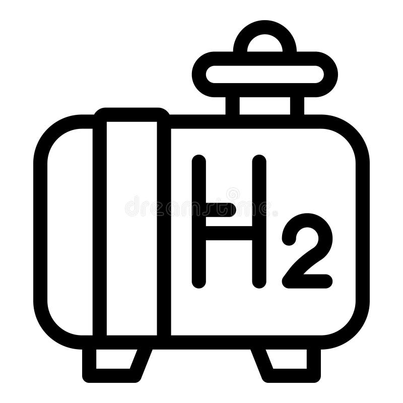 Hydrogen Storage Tank Vector Icon Stock Illustration - Illustration of ...