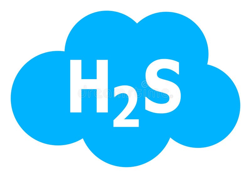 Hydrogen Sulfide Cloud Vector Icon Illustration Stock Vector ...
