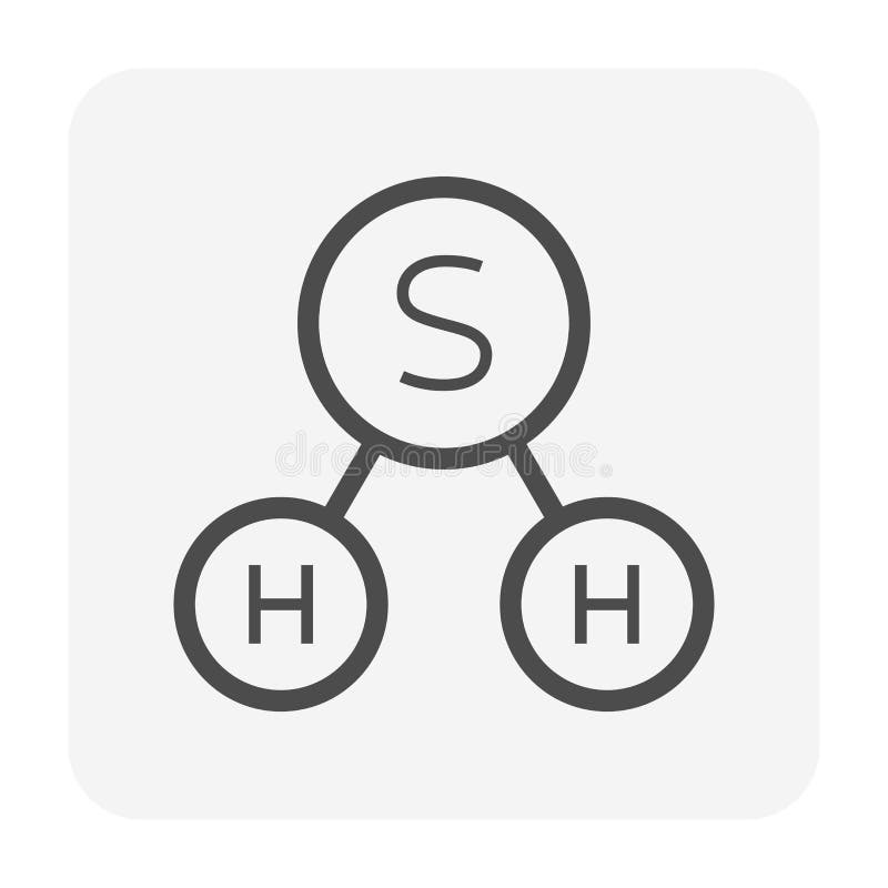 Hydrogen sulfide icon stock vector. Illustration of liquid - 179170965