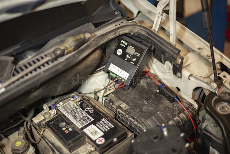 Hydrogen System Control Unit in the Car Engine Editorial Stock Image ...