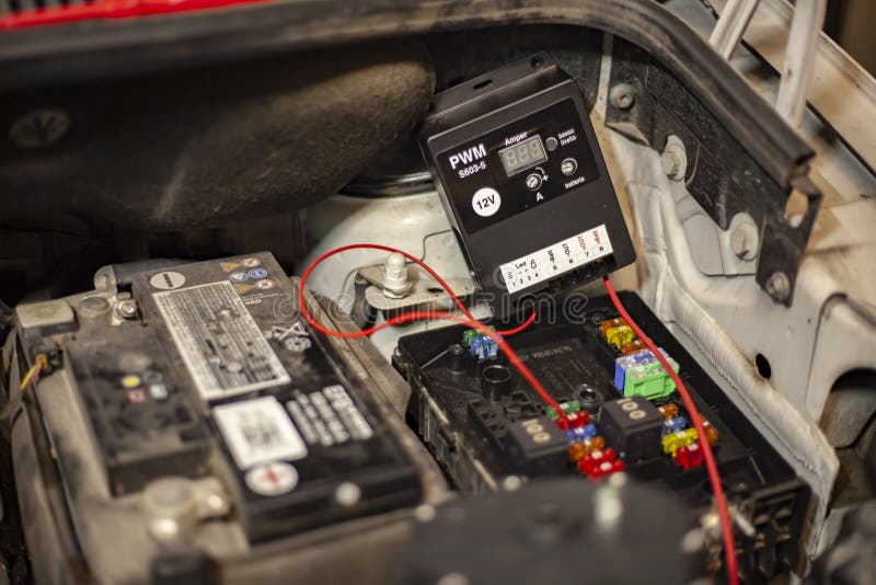 Hydrogen System Control Unit in the Car Engine Editorial Stock Photo ...