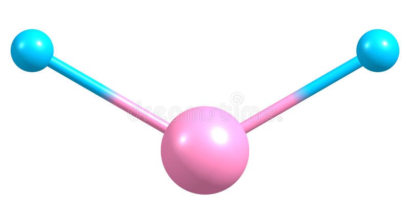 Hydrogen Telluride Molecular Structure Isolated on White Stock ...