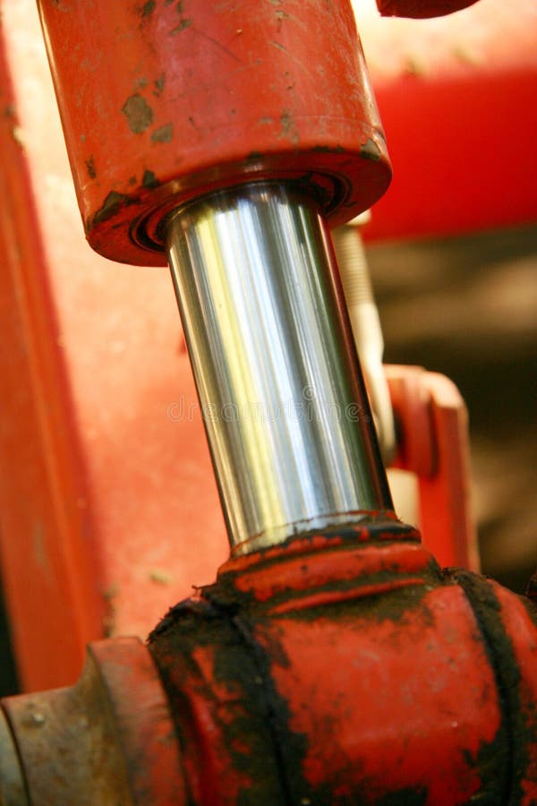 Hydrolic Piston Vertical stock image. Image of bulldozer - 267017