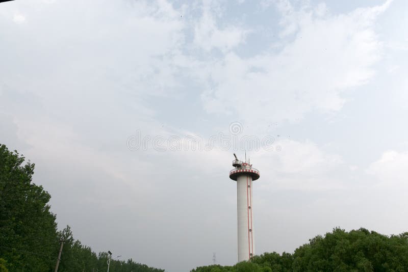 Hydrological station stock image. Image of outdoors, cloud - 97700467
