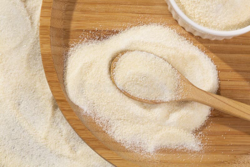 Hydrolyzed Collagen or Collagen Peptides Protein Nutrient Stock Image ...