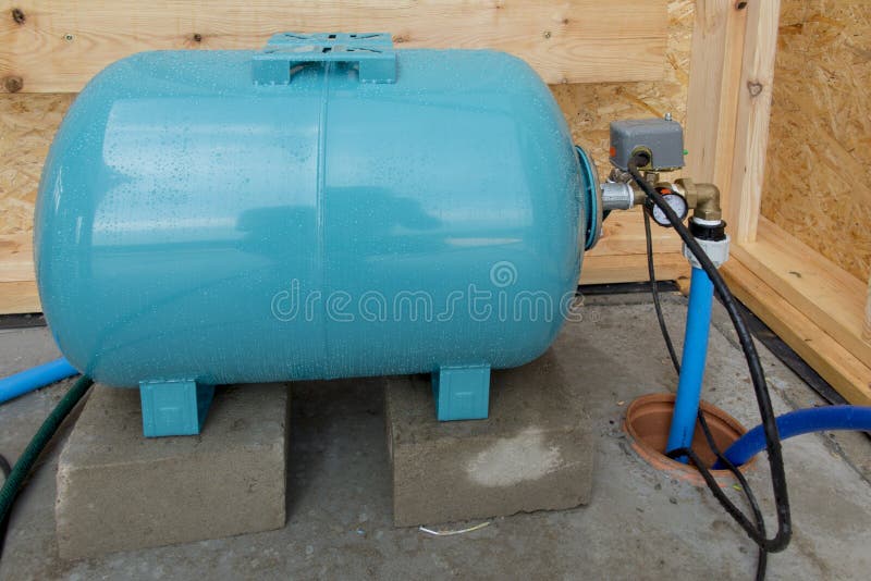 Hydrophore or Water Tank Equalizing the Pressure Stock Photo - Image of ...