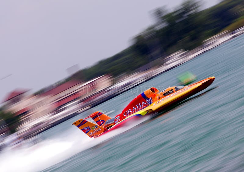Hydroplane in Motion editorial image. Image of racing - 15117780