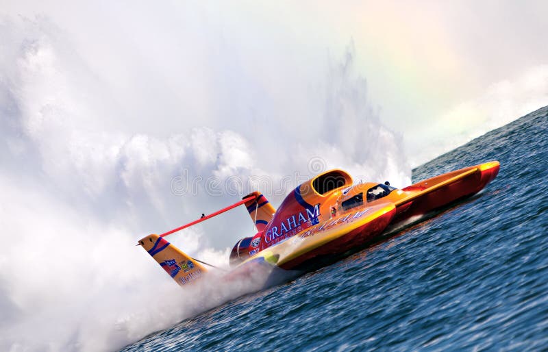 Hydroplane Racing editorial stock photo. Image of turbine - 20294028