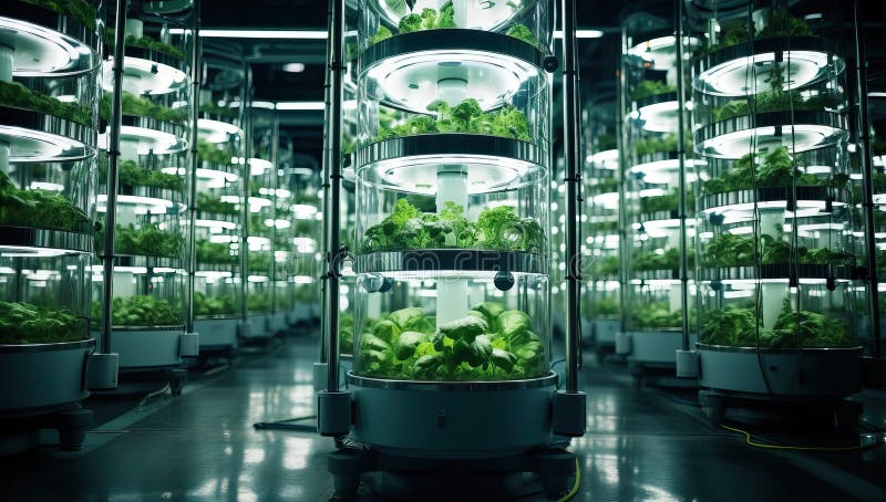 Hydroponic Plant Growing in Hydroponic Farm. Hydroponic Farming Stock ...