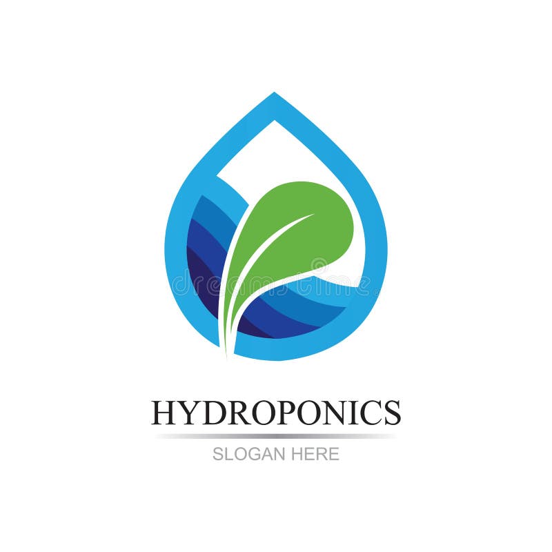 Hydroponics Logo Vector Illustration Design Template Stock Vector ...