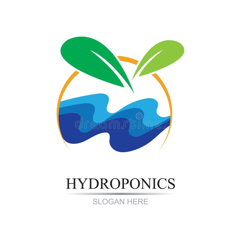 Hydroponics Logo Vector Illustration Design Template Stock Vector ...