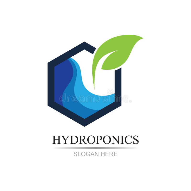 Hydroponics Logo Vector Illustration Design Template Stock Vector ...