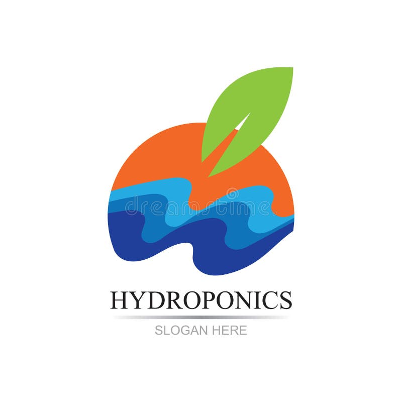 Hydroponics Logo Vector Illustration Design Template Stock Vector ...