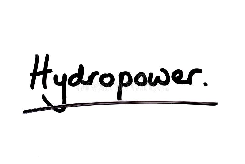 Hydropower stock illustration. Illustration of message - 182054124