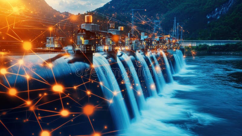 Hydropower Innovations Enhancing Smart Energy Solutions Stock Photo ...