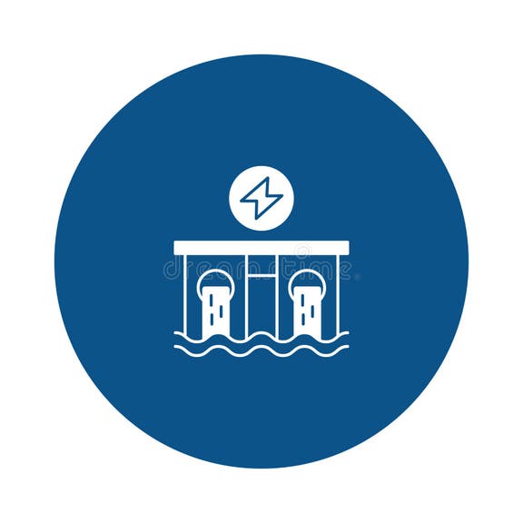 Hydropower Line Vector Icon Easily Modified Stock Vector - Illustration ...