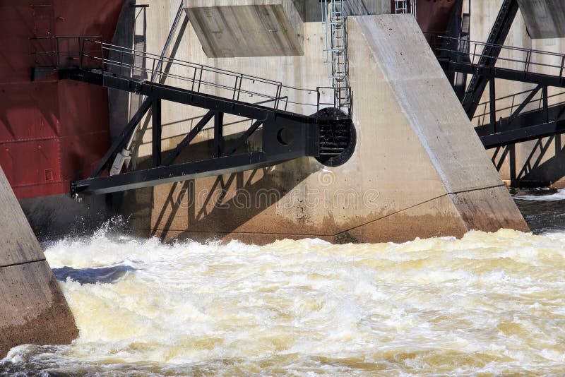 Hydropower production. stock photo. Image of hydroelectric - 96310782