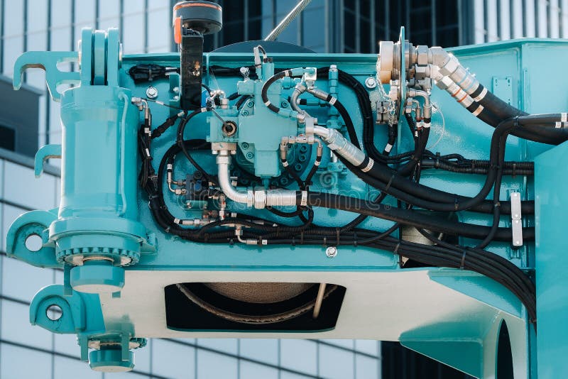 Hydrostatic Crane Engine.the Control System of the Crane Engine.Lifting ...