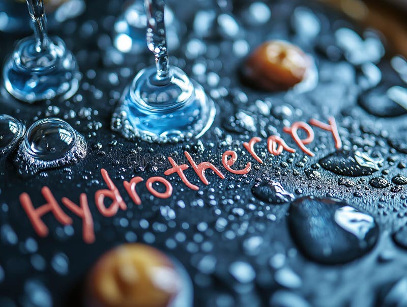 Hydrotherapy Text Written on a Blackboard. Stock Photo - Image of ...