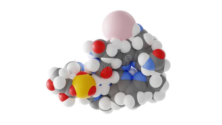 Hydroxocobalamin Molecule, Vitamin B12a, Molecular Structure, Isolated ...