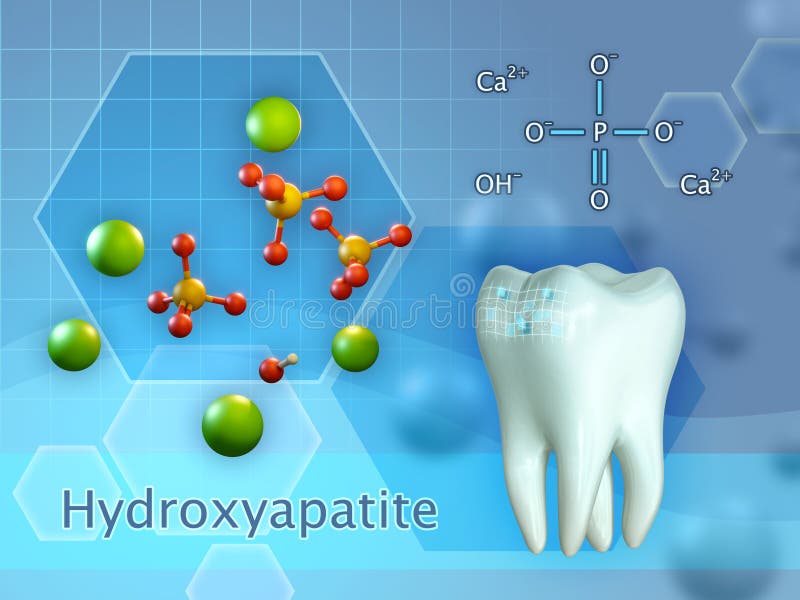 Hydroxyapatite Molecule Stock Illustrations – 2 Hydroxyapatite Molecule ...