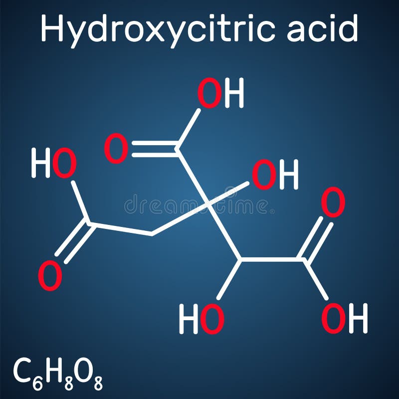 Hydroxycitric Acid, HCA Molecule. it is Derivative of Citric Acid ...