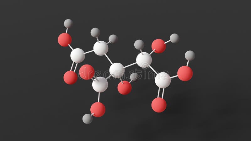 Hydroxycitric Acid Molecule, Molecular Structure, Derivative Citric ...
