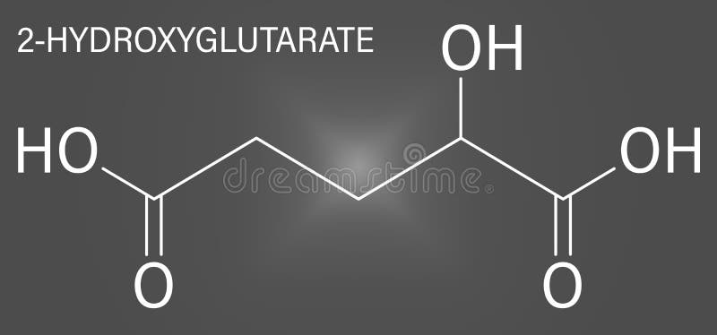 2-hydroxyglutarate Molecule. Skeletal Formula. Stock Vector ...