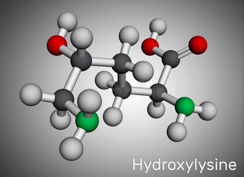 Hydroxylysine, Hyl Molecule. it is Amino Acid, Human Metabolite ...
