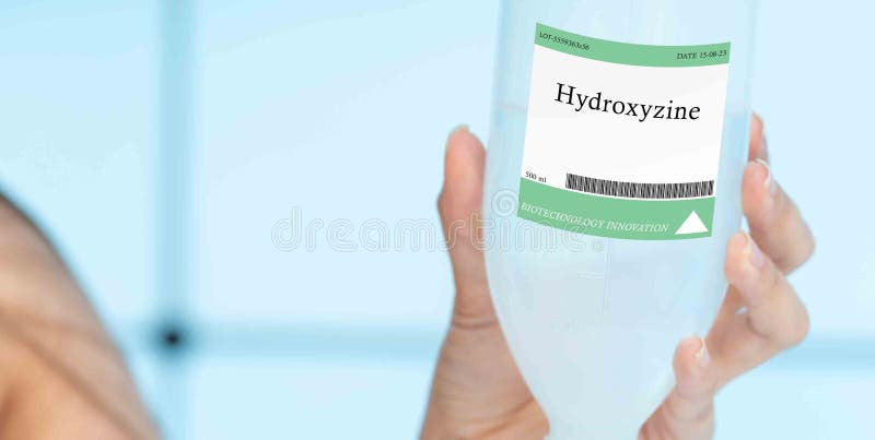 Hydroxyzine Intravenous Solution Stock Image - Image of sedative, used ...