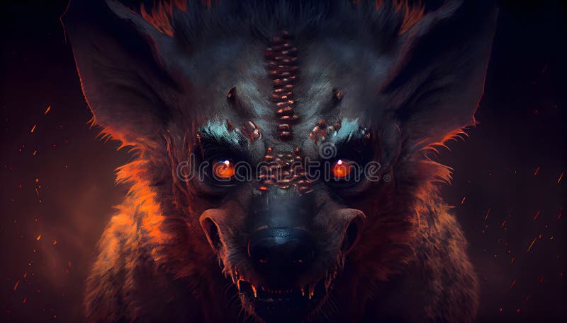 Hyena Demon - - Generative AI Stock Illustration - Illustration of ...