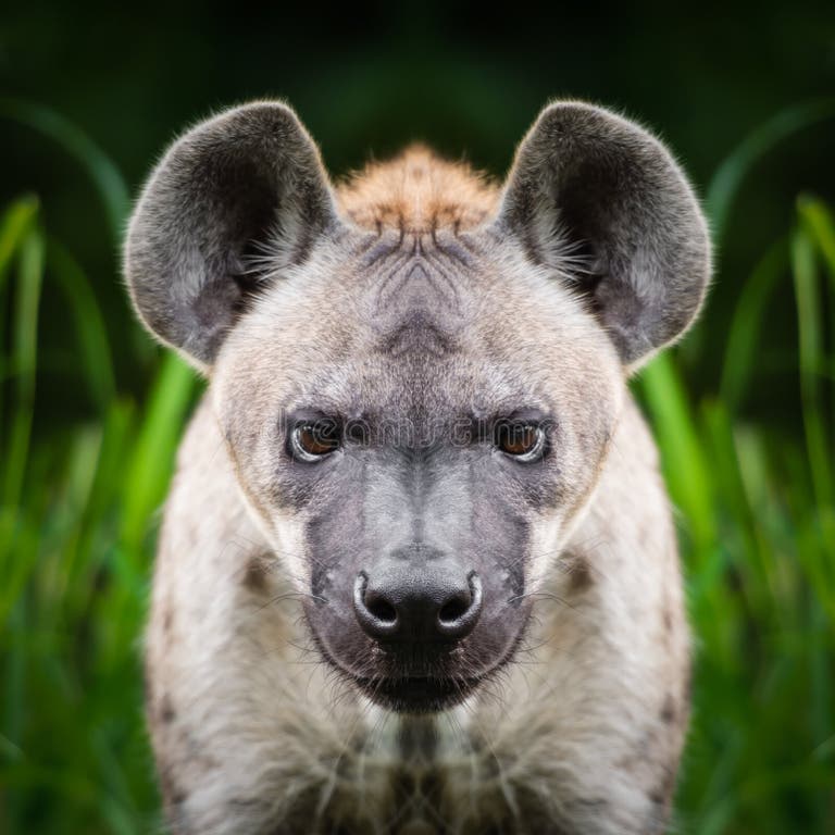 Hyena face close up stock photo. Image of carnivore, safari - 82730312