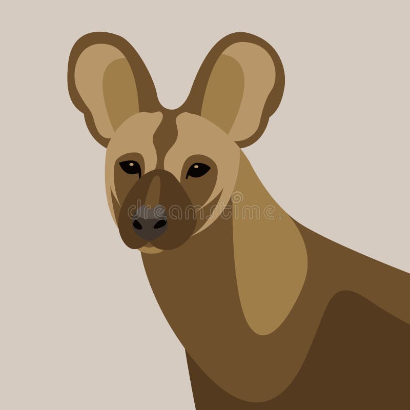 Face Hyena Icon Cartoon Vector. Cute Animal Stock Vector - Illustration ...