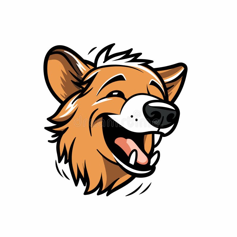 Hyena. Hyena Hand-drawn Comic Illustration. Cute Vector Doodle Style ...