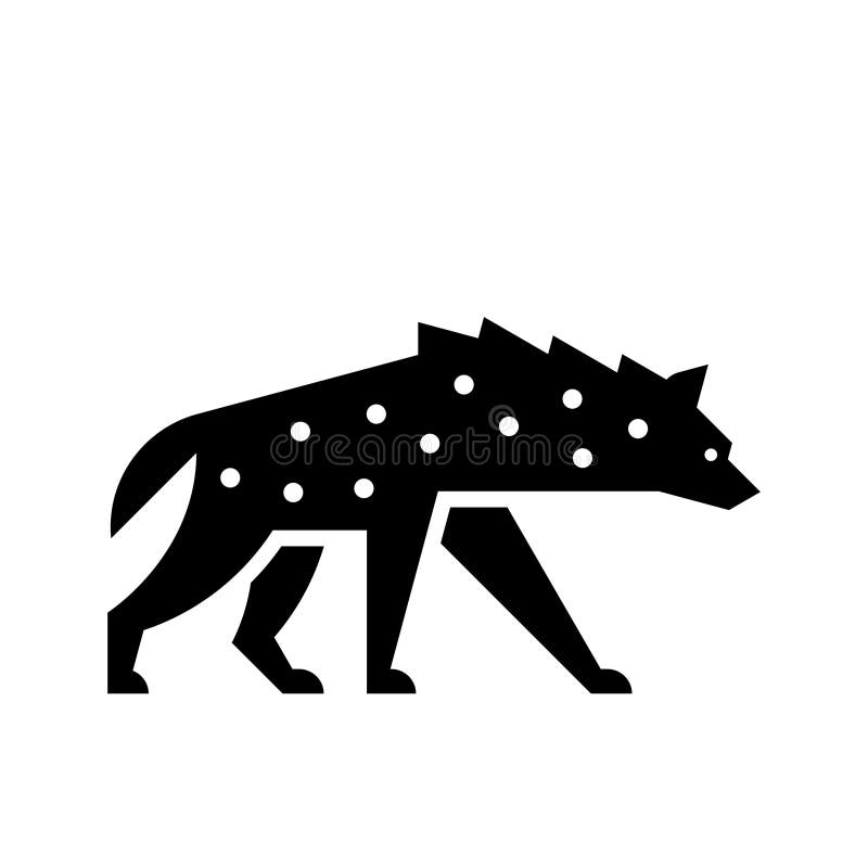 Hyena Logo stock vector. Illustration of mammal, travel - 259970628