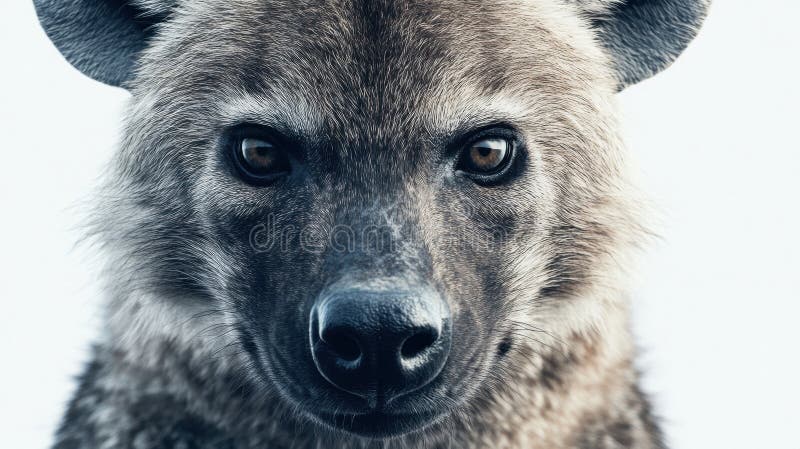 A Hyena with a Very Big Head and Big Ears Stock Illustration ...