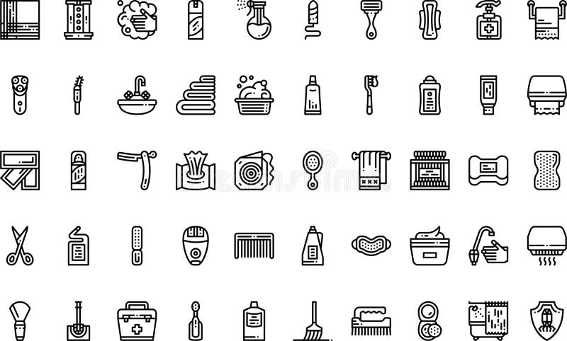 Hygiene Icons High-Quality Vector Icons Collection with Editable Stroke ...