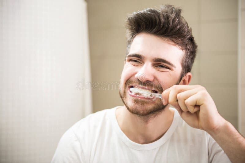 Hygiene stock image. Image of morning, oral, dental, caucasian - 50644059
