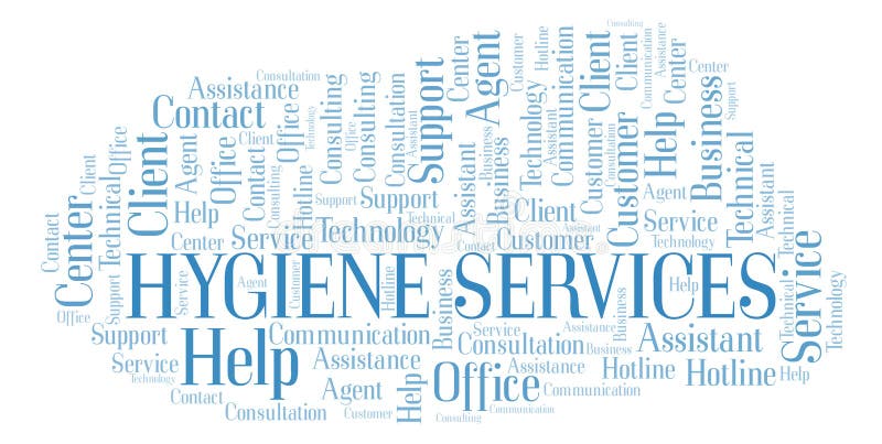 Hygiene Services Word Cloud. Stock Illustration - Illustration of ...